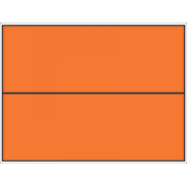 Orange Panel for Identification of Dangerous Goods Transport