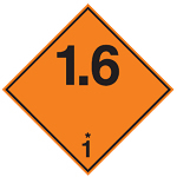 Transport Sign - ADR 1.6 - Explosive