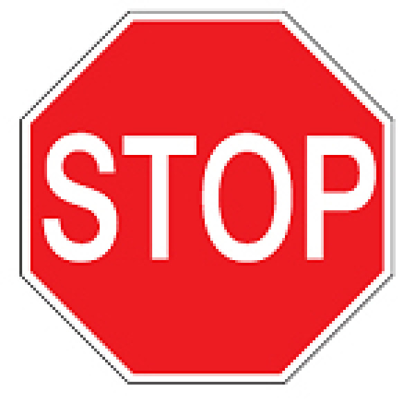 Floor Safety Sign - Prohibition Sign