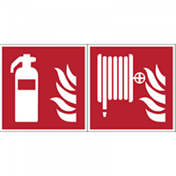 Fire extinguisher & Fire hose reel - ISO 7010