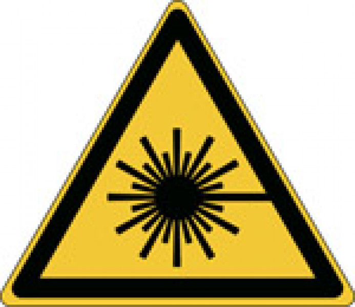 ISO Safety Sign - Warning; laser beam