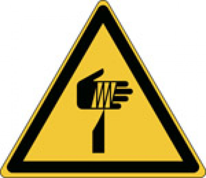 ISO Safety Sign - Sharp elements