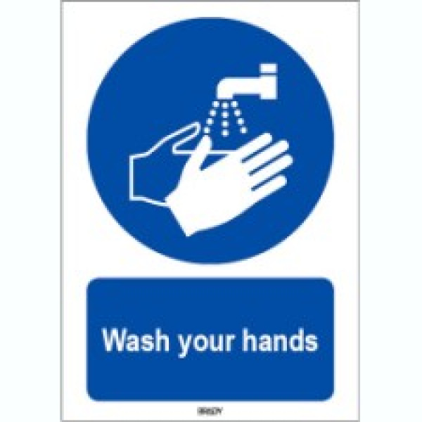 ISO 7010 Sign - Wash your hands