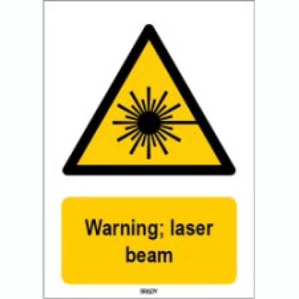 ISO 7010 Sign - Warning; laser beam