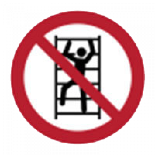 No climbing - ISO 7010